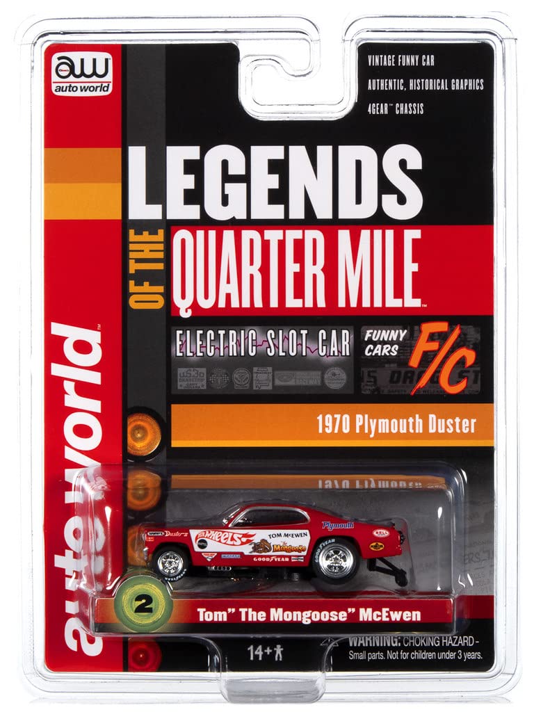 Amazon.com: AW Legends SC356 R25 Slot Car 1970 Plymouth Duster Tom The ...