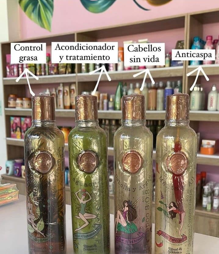 Shampoo control caspa de menta y aji, ritual botanico 400 mlMint and ...