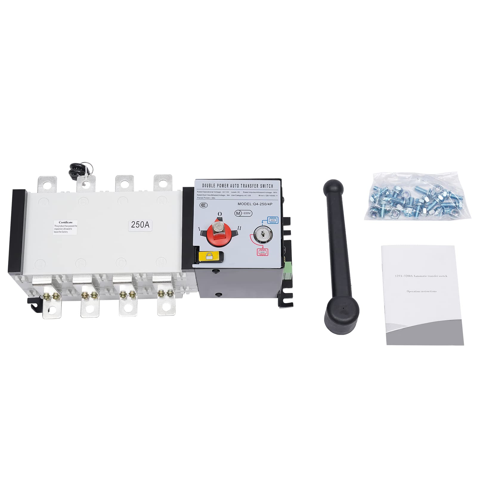 200 Amp Transfer Switch For Generator Dual Power Automatic Transfer ...