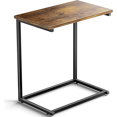 Amazon.com: KJGKK C Shaped End Table, 26.6 inches High Side Table for ...