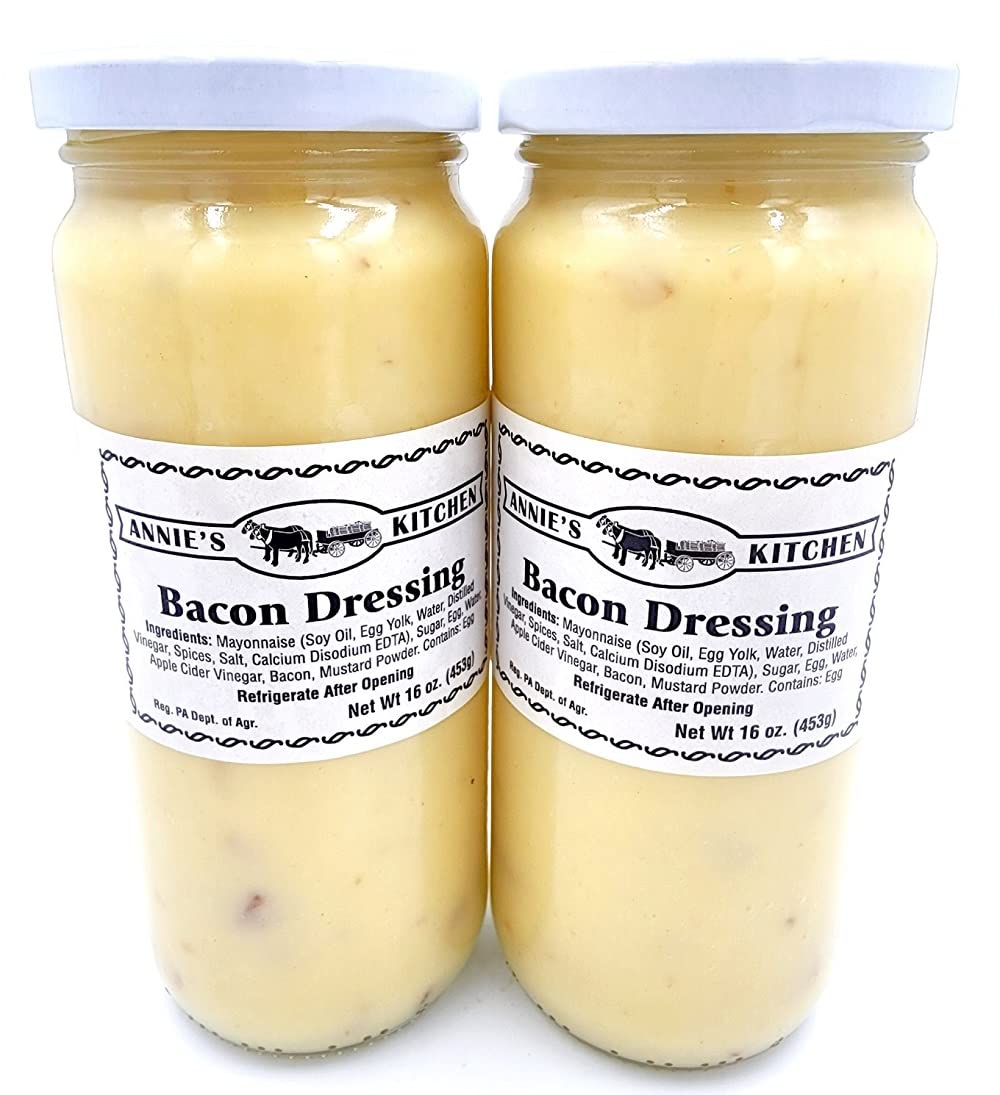 Amazon.com : Annie's Amish Kitchen Bacon Dressing Small Batch Hand Made ...