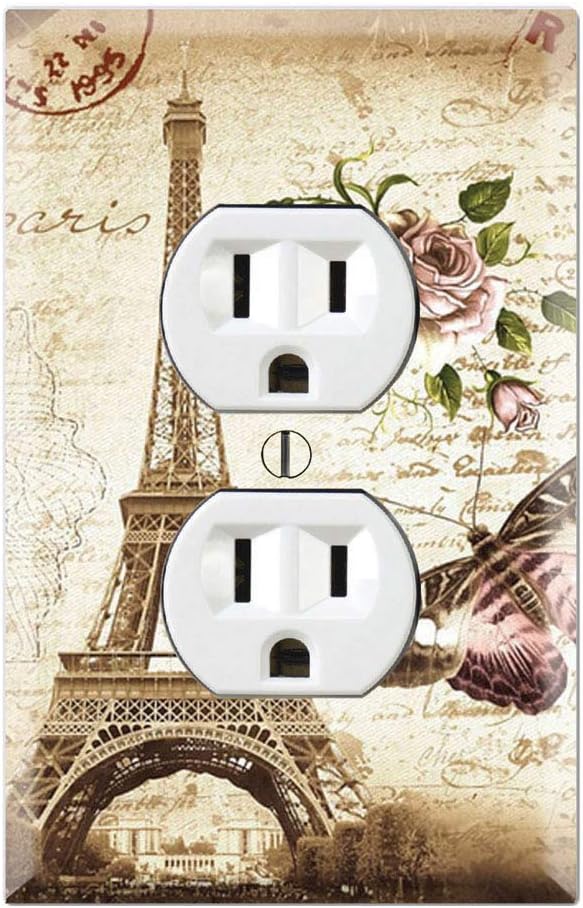 WallPower Round Outlet Cover Plate, Single Outlet Cover Plate, Round ...