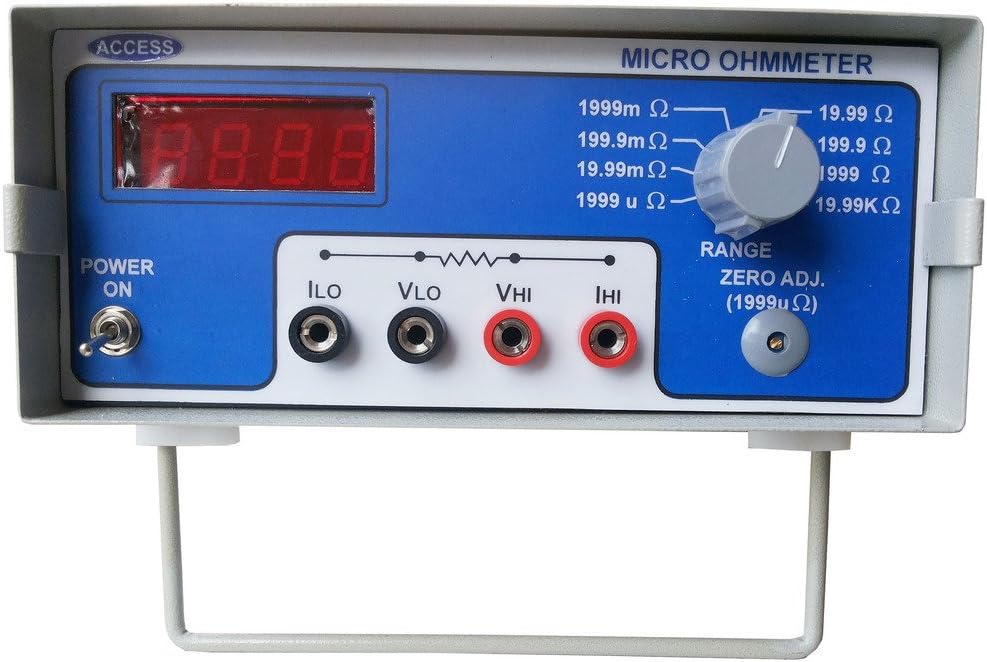 ACCESS Digital Micro Ohm Meter, 3.5 digit LED display, Mains Operated ...