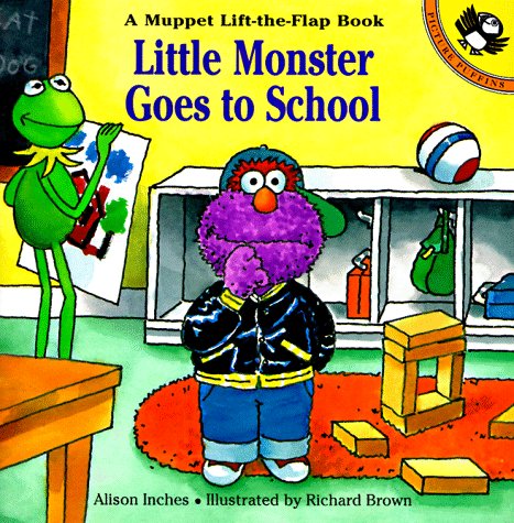 Amazon.com: Little Monster Goes to School: A Muppet Lift-the-Flap Book ...
