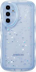 Amazon.com: ZTOFERA for Samsung Galaxy A16 4G/5G Case 6.7",Cute Curly Wave Case with Star ...