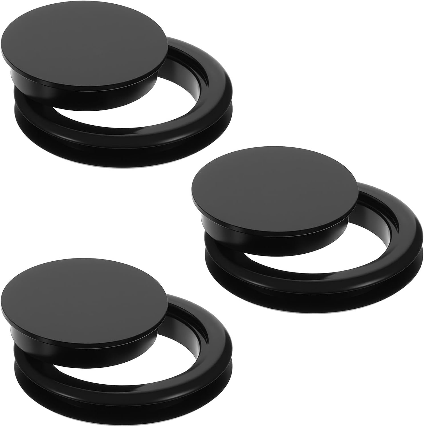 Amazon.com: 3 Set Silicon Patio Table Umbrella Hole Ring with Cap Black ...