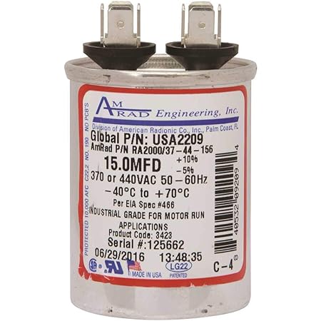 Amazon.com: AMRAD ENGINEERING USA2206 Series Round USA-Made Motor Run ...