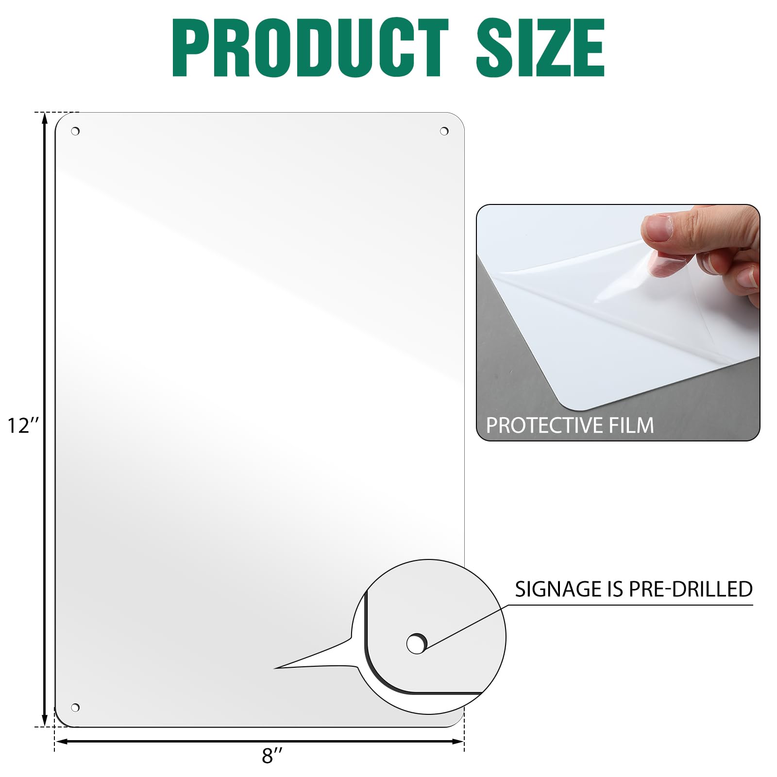 Metal Photo Signs GGSTDDUP 30-Pack Aluminum Sublimation Blanks 8x10 ...