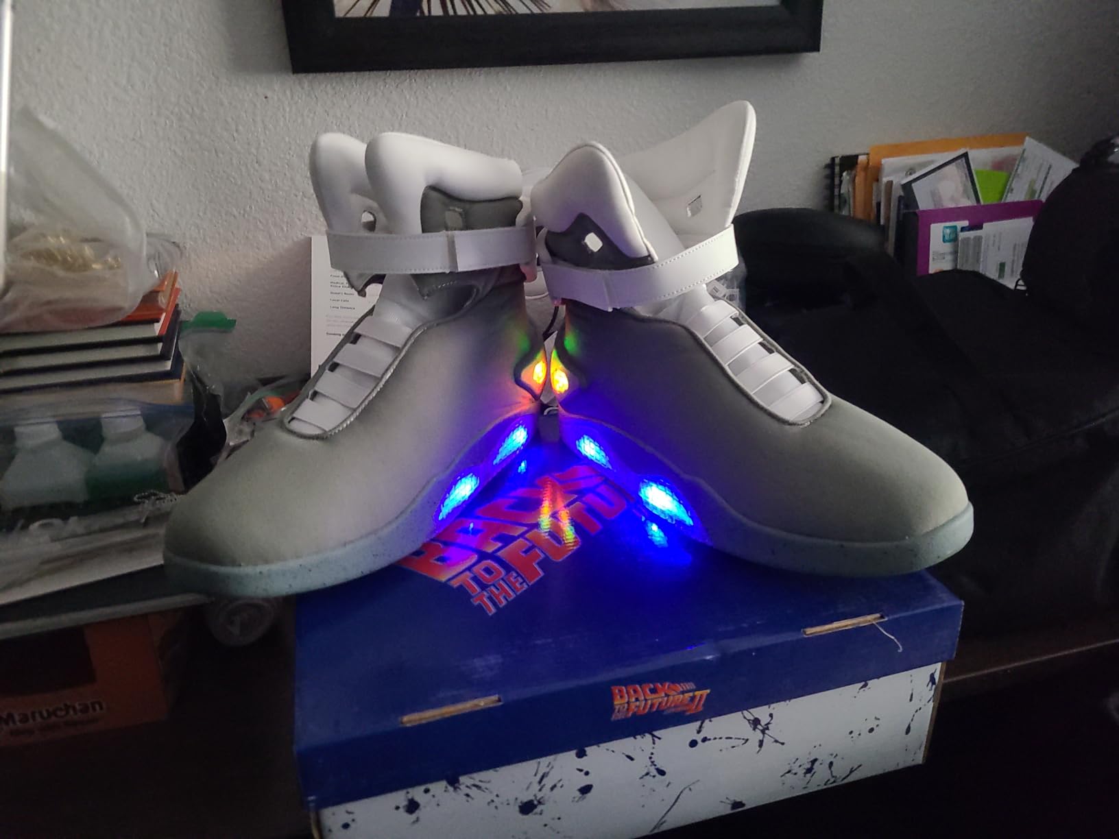 Amazon.com: Back to the Future 2 Adult Light Up Shoes Universal Studios ...