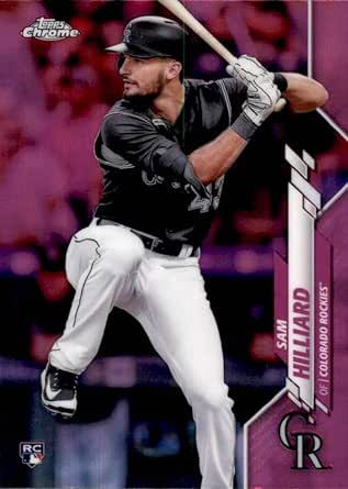 Amazon.com: 2020 Topps Chrome Pink Refractor #67 Sam Hilliard RC Rookie ...