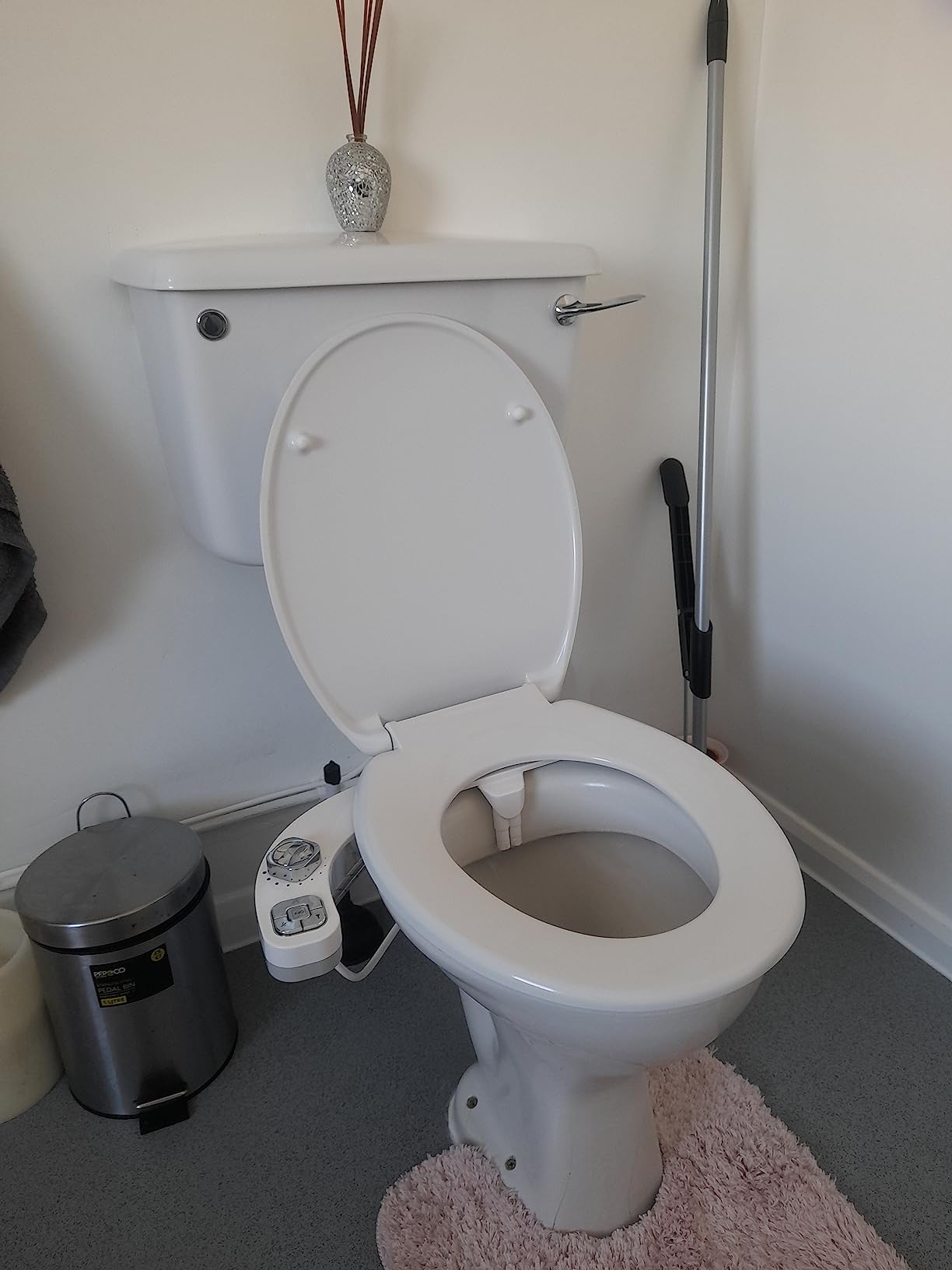 Potuem Ultra Slim Bidet Non-Electric Bidet Attachment for Toilet UK ...