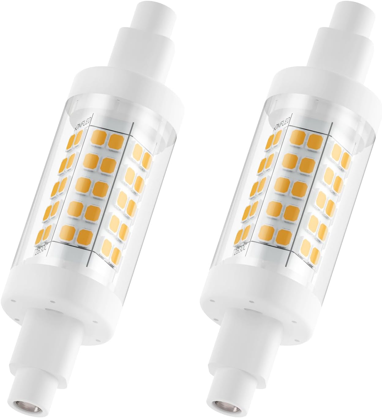 DoRight R7s 78mm LED Leuchtmittel 6.5W Warmweiß 3000K Nicht Dimmbar 650 ...