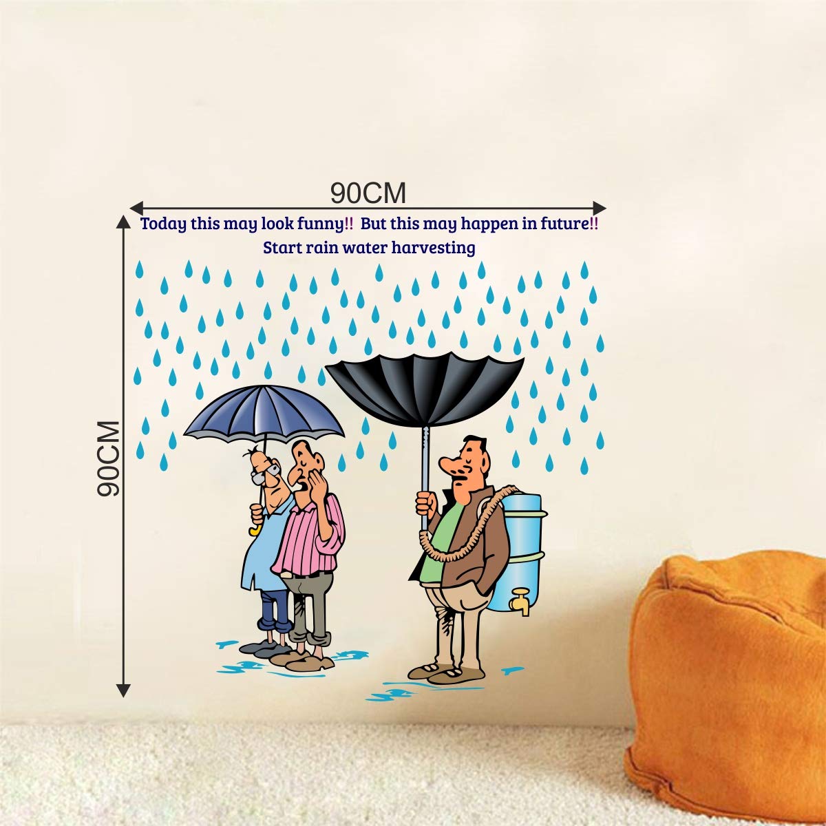 Rain Water Harvesting Poster For Kids