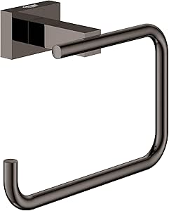 GROHE 40507A01 Essentials Cube Toilet Paper Holder, Hard Graphite - Amazon.com