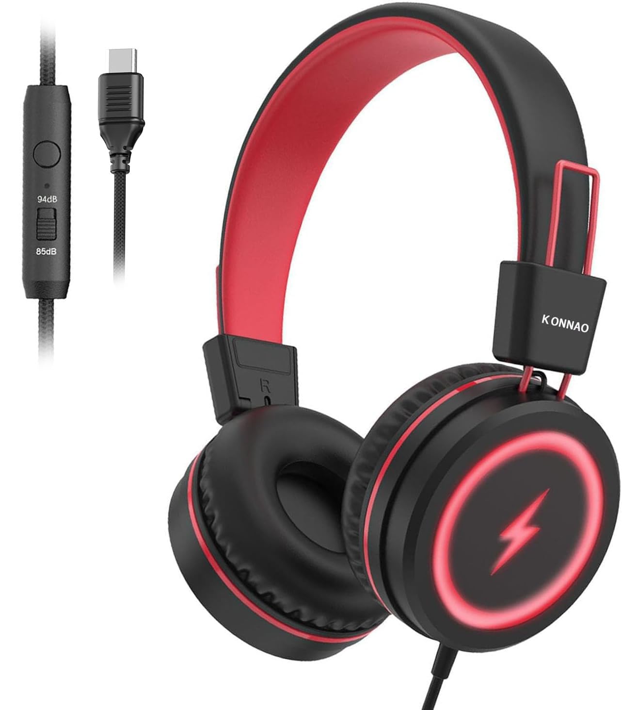 Amazon.com: Kid Headphones for School, USB Type C Kids Headphone with ...