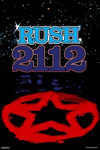 Rush 2112 Album Cover Art Retro Vintage Style Rock Band Music Cool Wall ...