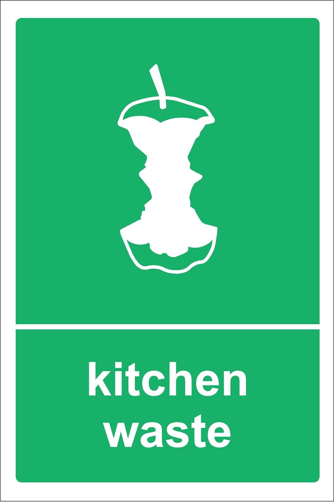 Recycling bin Sticker Food Waste - Self Adhesive Label … : Amazon.co.uk ...