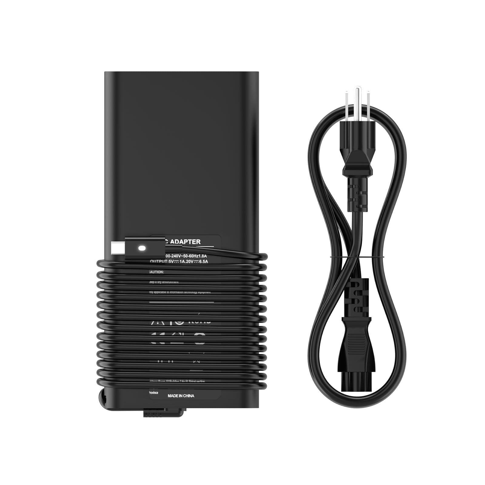 Amazon.com: 130W USB C AC Adapter Laptop Charger for Dell XPS 15 17 ...