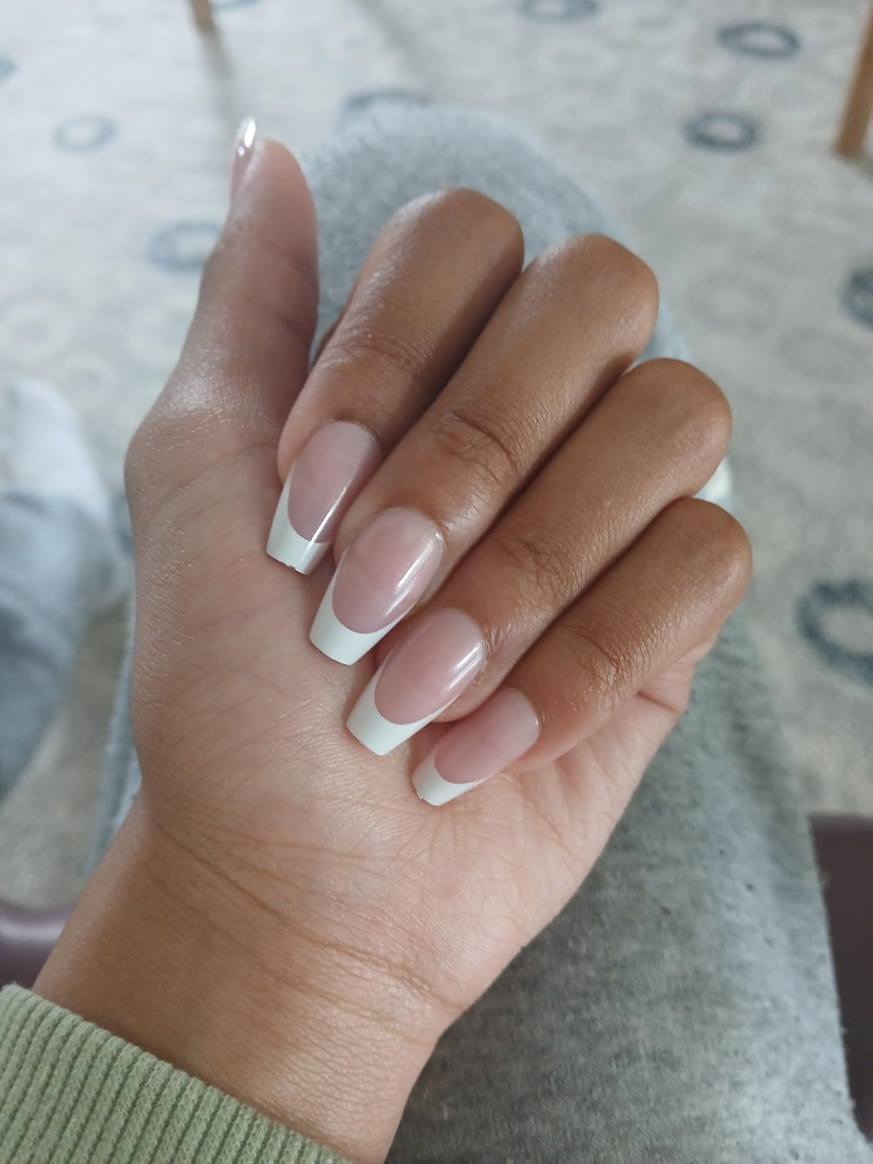 French Tip Press on Nails Gel Nail Tips - 150Pcs Pre-Colored Quick and ...