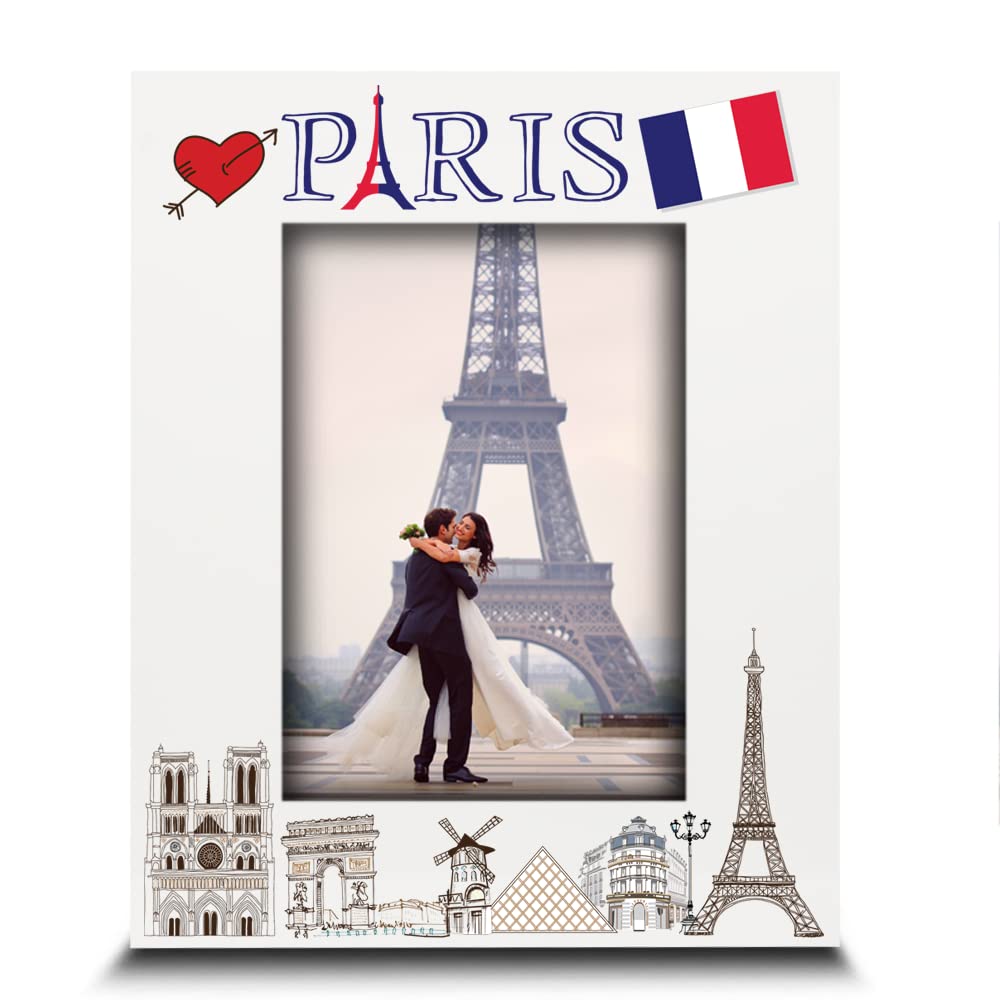 Amazon.com - BELLA BUSTA-Paris Picture frame-Wedding, Honeymoon ...