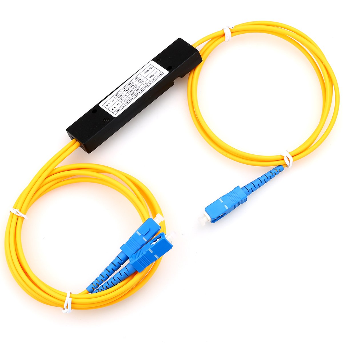 Amazon.com: KELUSHI FTTH Fiber Optic PLC Splitter 1:2 SC Pigtailed ...