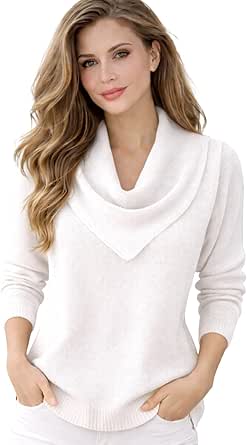 Elegant Retro Soft Triangle Neck Solid Color Sweater Top,Women’s Retro ...