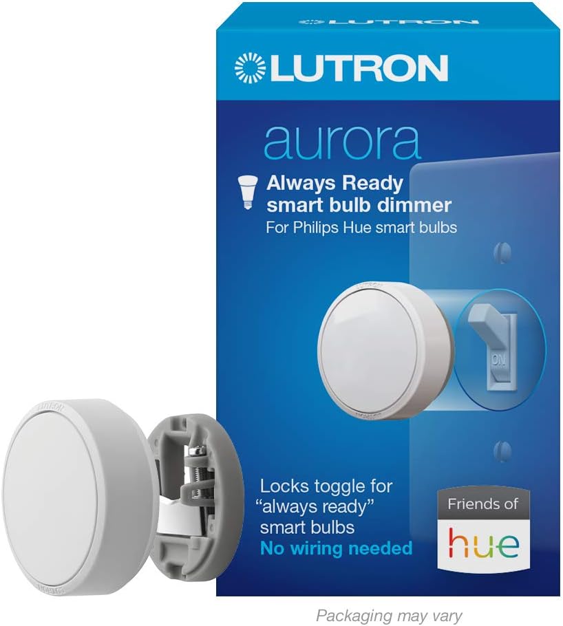 Lutron Aurora Smart Bulb Dimmer Switch | for Philips Hue Smart Bulbs ...