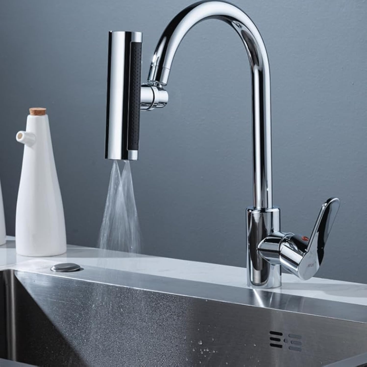 EXSSRACH Faucet Extender, 4 Modes Multi-functional Swivel Faucet ...