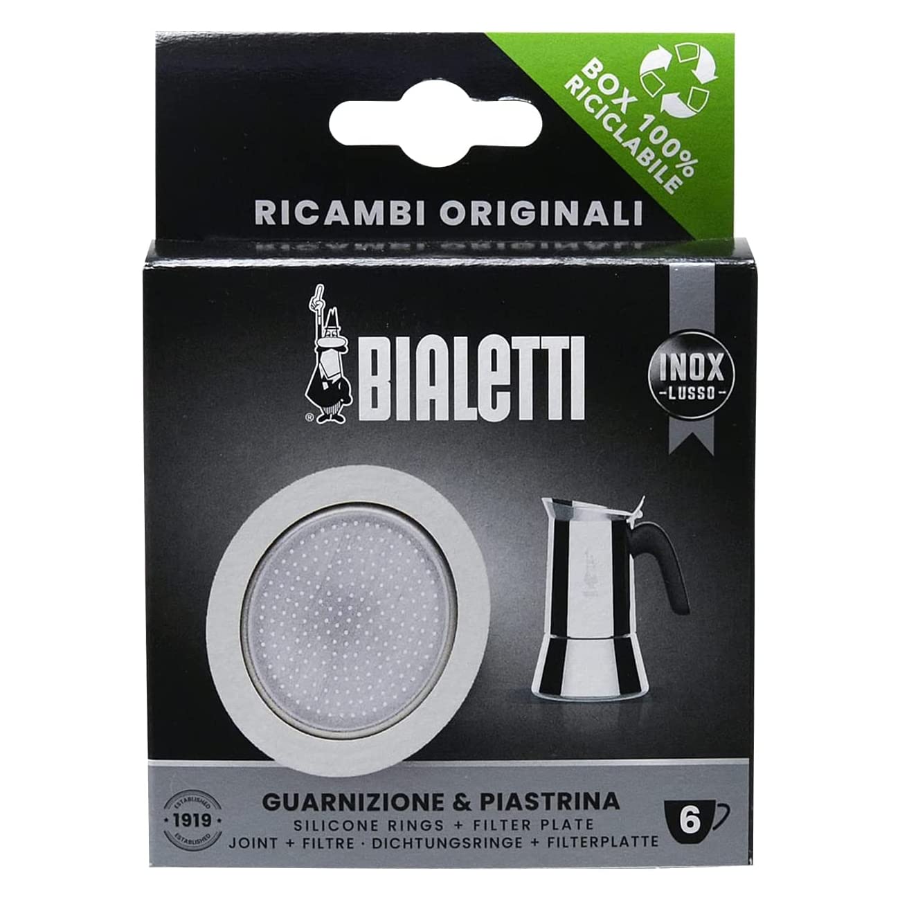 Snapklik.com : Bialetti 800412 Spare Parts, Includes 1 Gasket And 1 ...