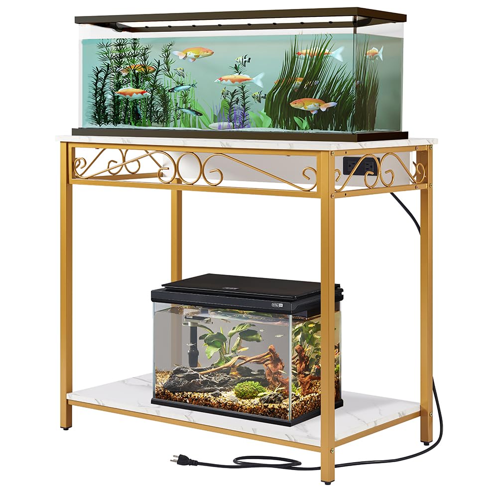 Amazon.com: beeNbkks 40 Gallon Aquarium Stand, Fish Tank Stand with ...