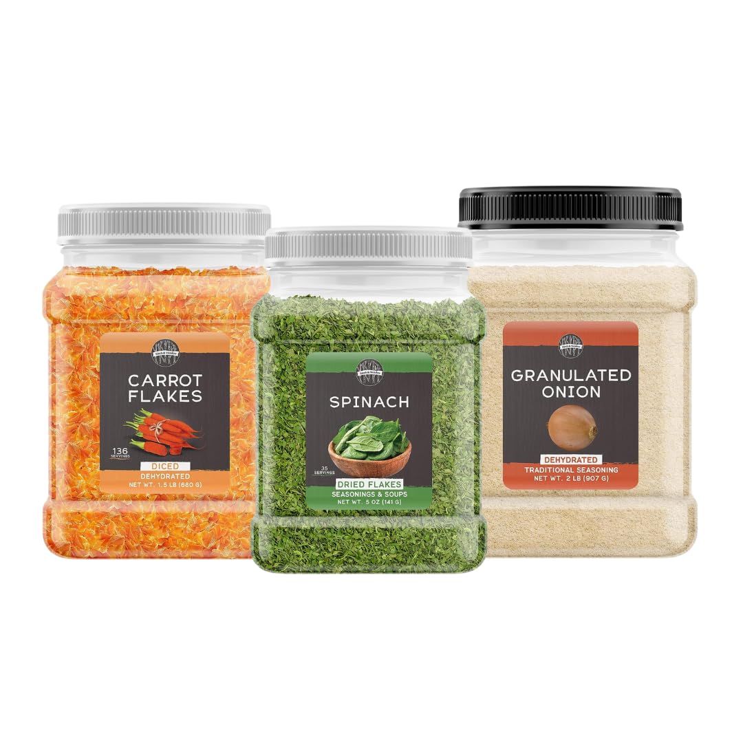 Amazon.com : Birch & Meadow Spinach Flakes, Granulated Onion, and ...