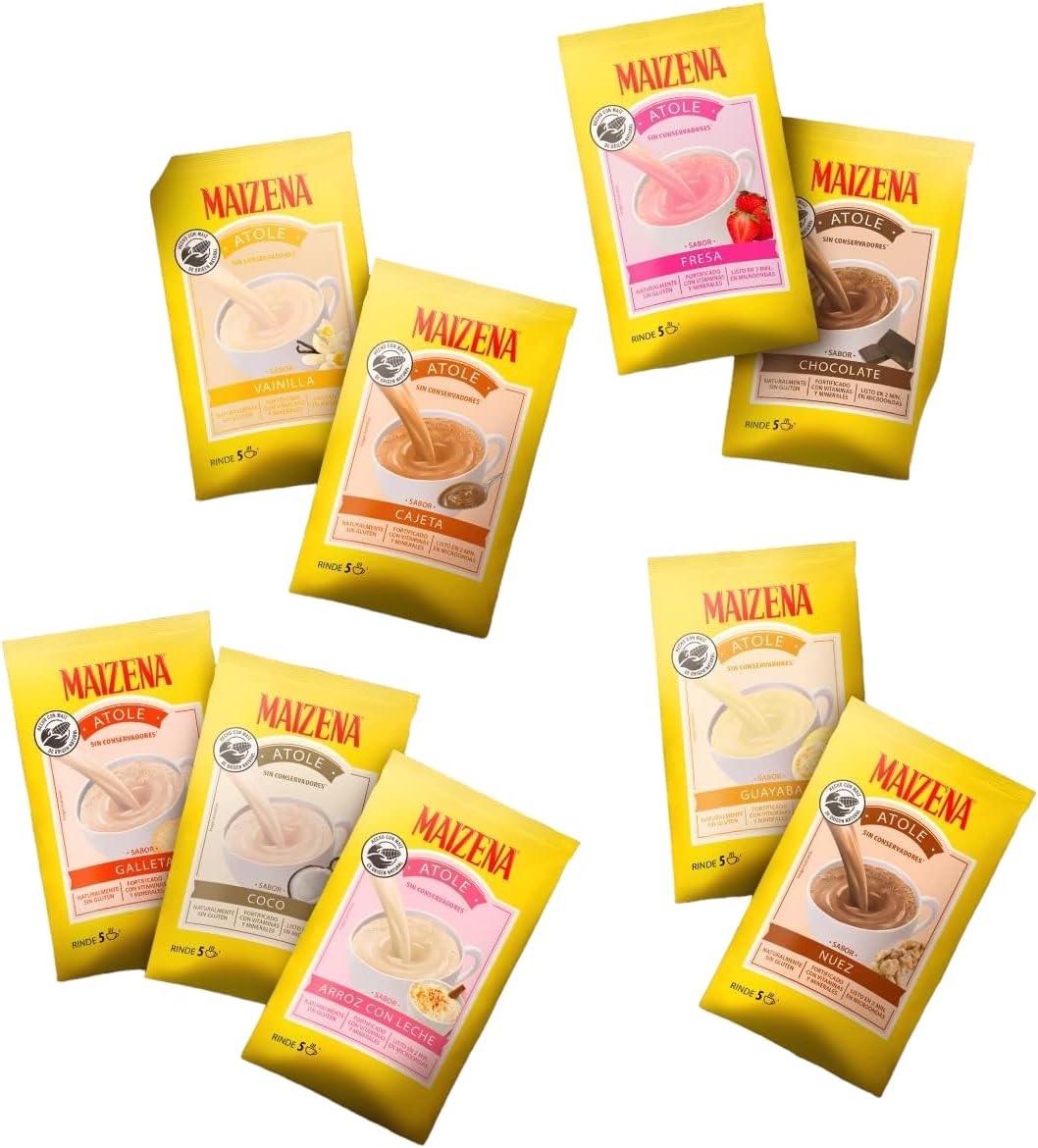 Amazon.com: Maizena Pack of 9 pieces diferents flavors | Mexican ...