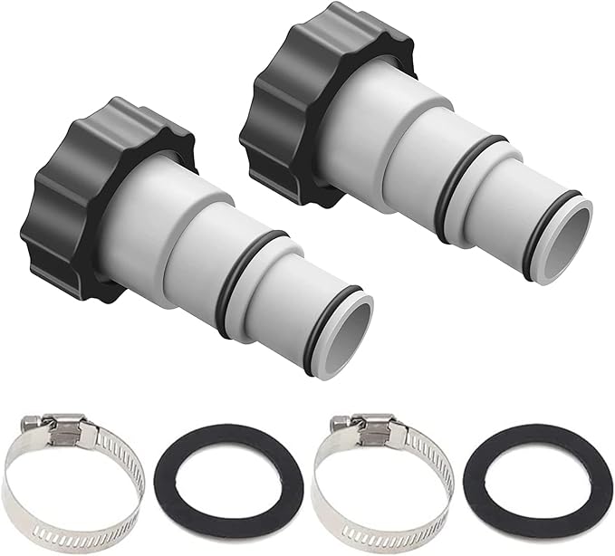JAWSEU 2 Stück Pool Adapter, Ersatz-Schlauchadapter für Pumpen ...