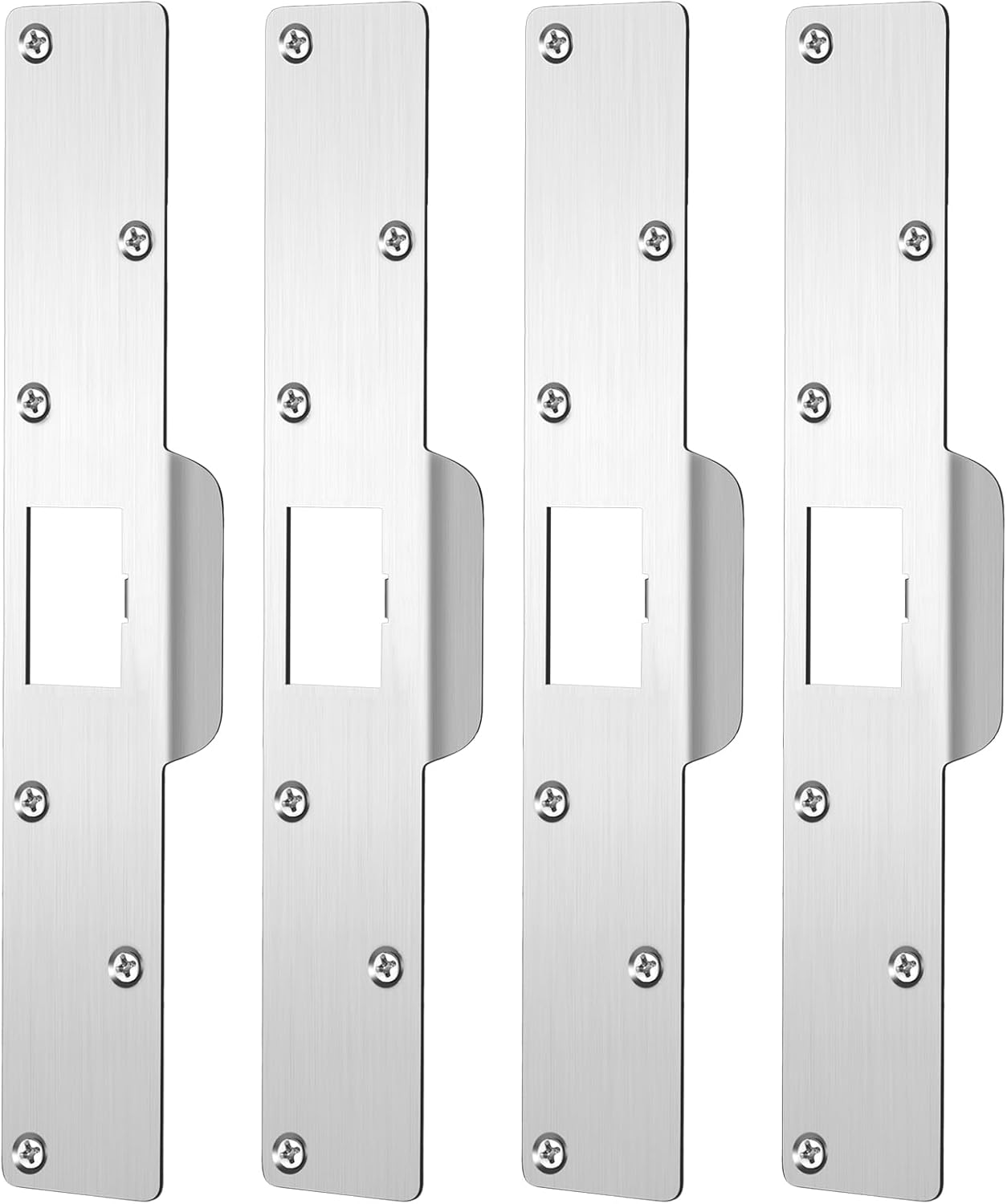 Tandefio 4 Pcs Maximum Security Latch Strike 1-1/4 x 7-7/8 Inch ...