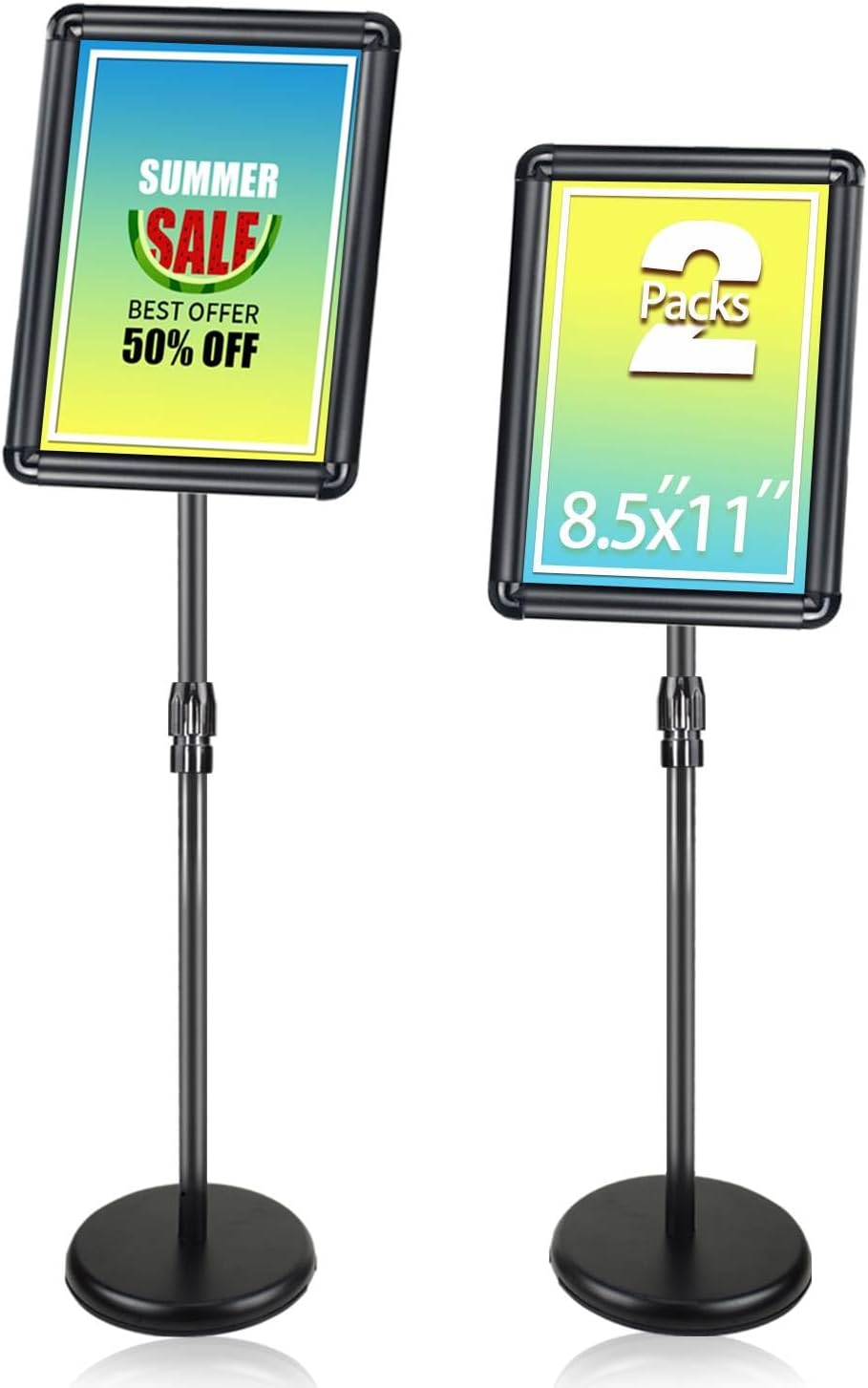 Amazon.com : Adjustable Sign Holder Floor Stand, 8.5 x 11 Sign Stand ...