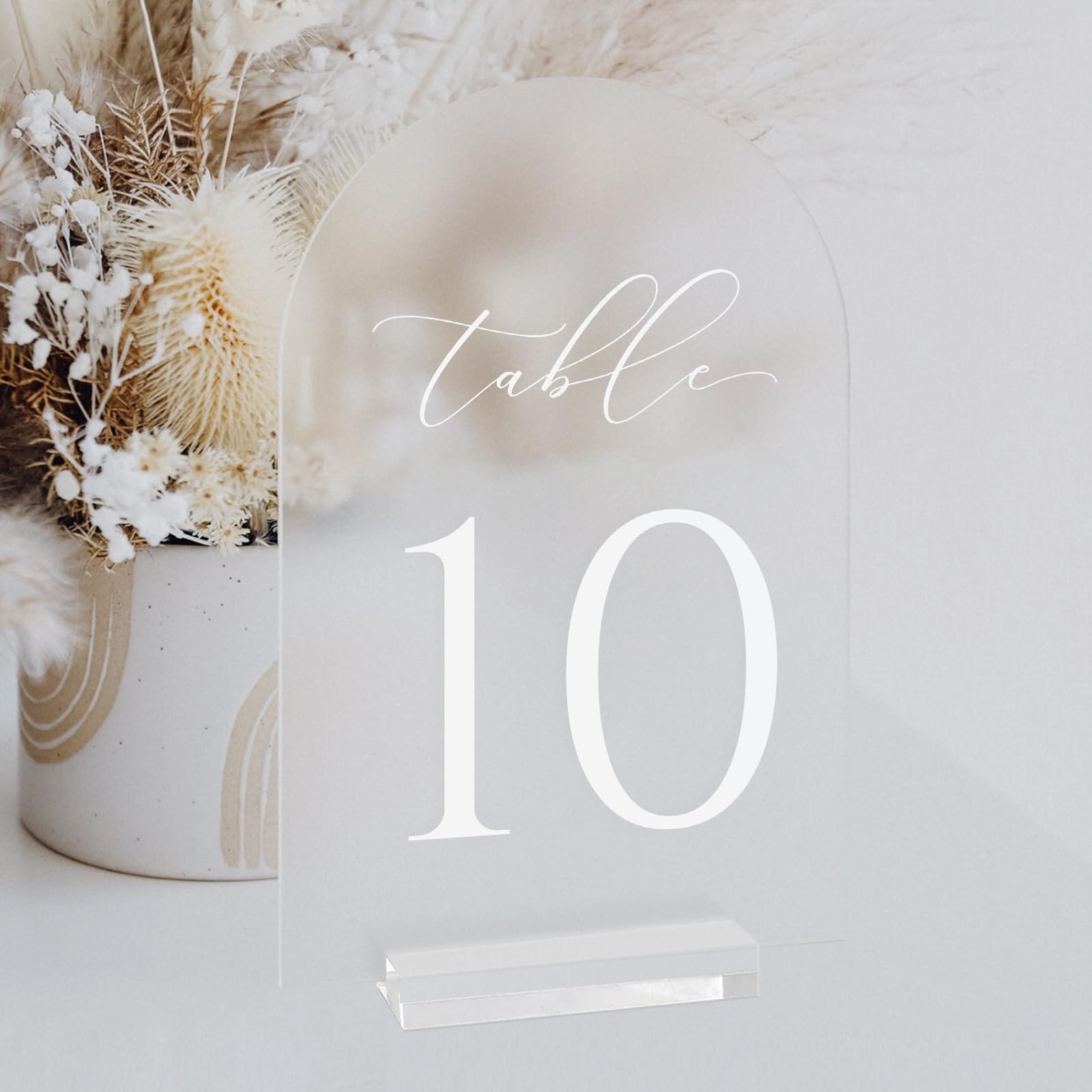 Amazon.com: JINMURY Frosted Arch Table Numbers for Wedding, 5x7 Inch ...