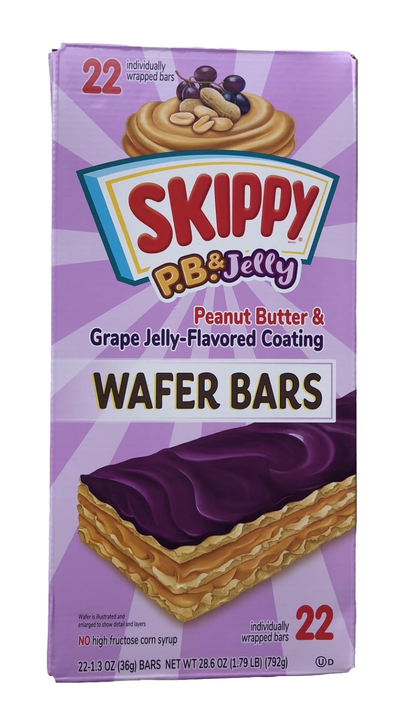 Snapklik.com : Skippy PB & Jelly Wafer Bars Peanut Butter & Grape Jelly ...