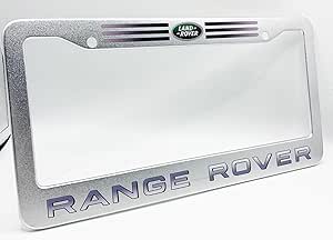 Amazon.com: NNKLINB Metal Matte for Range Rover License Plate Frames ...