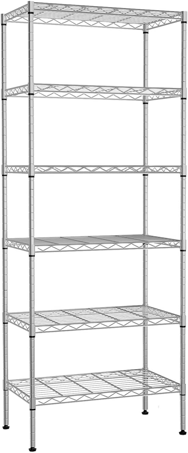 Amazon.com: YYkokocat Metal Shelving Unit Detachable Storage Rack with ...