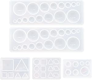 Amazon.com: Yayatty Geometry Silicone Molds for Resin Casting, Cabochon ...