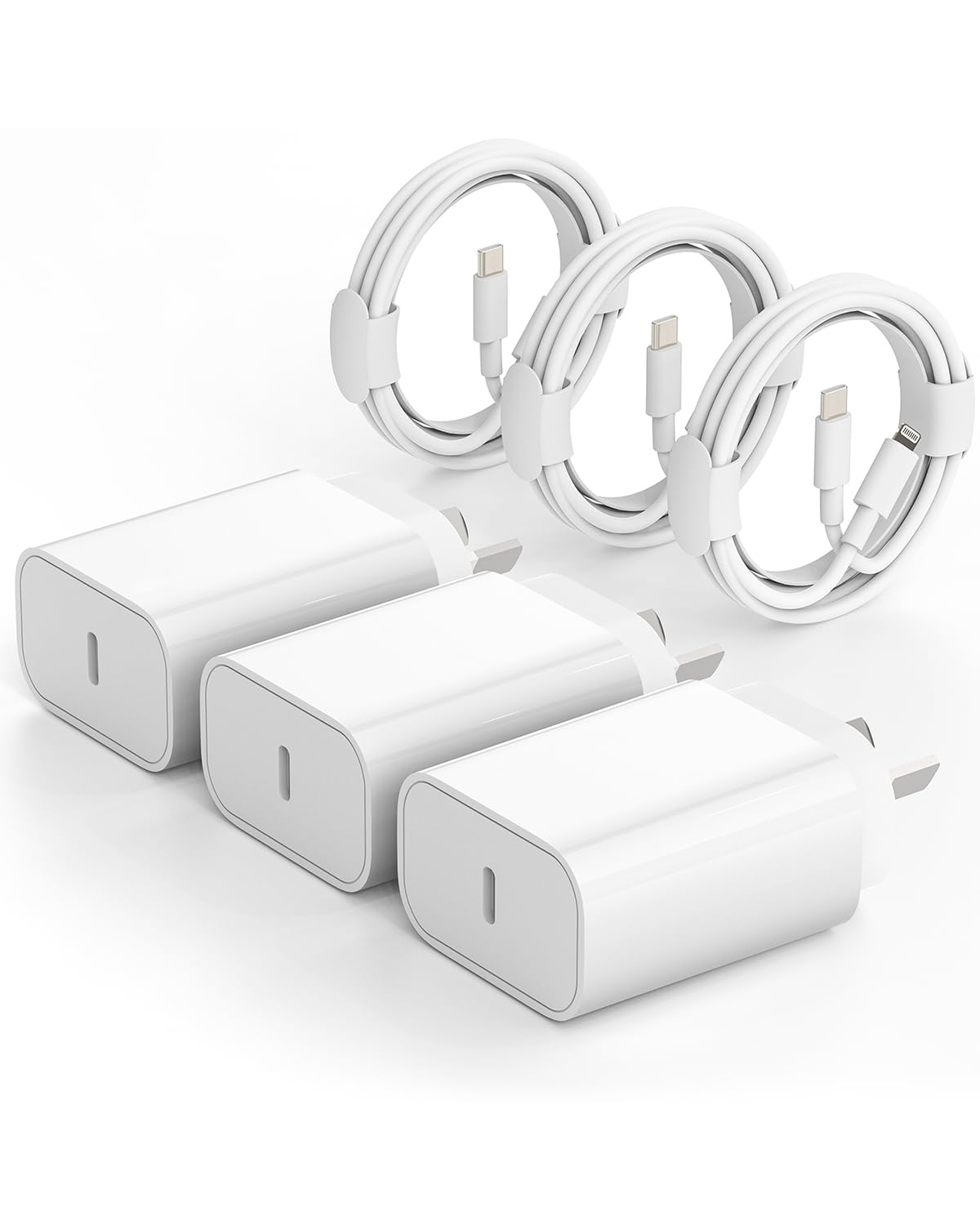 iPhone Charger, 3Pack 20W Apple Charger with USB C to Lightning Cable ...