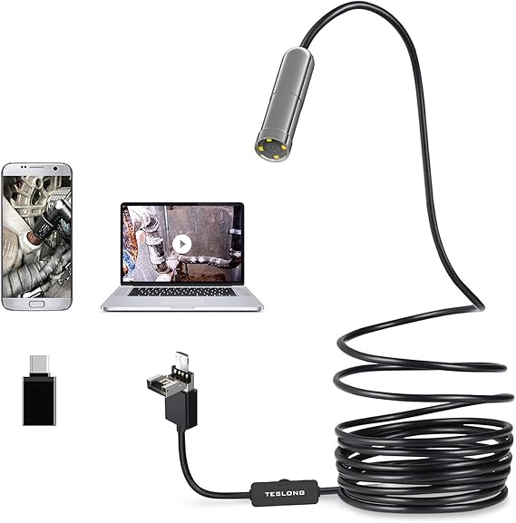 Amazon.com: 3rd Generation USB Borescope, Teslong Auto Focus Endoscope ...