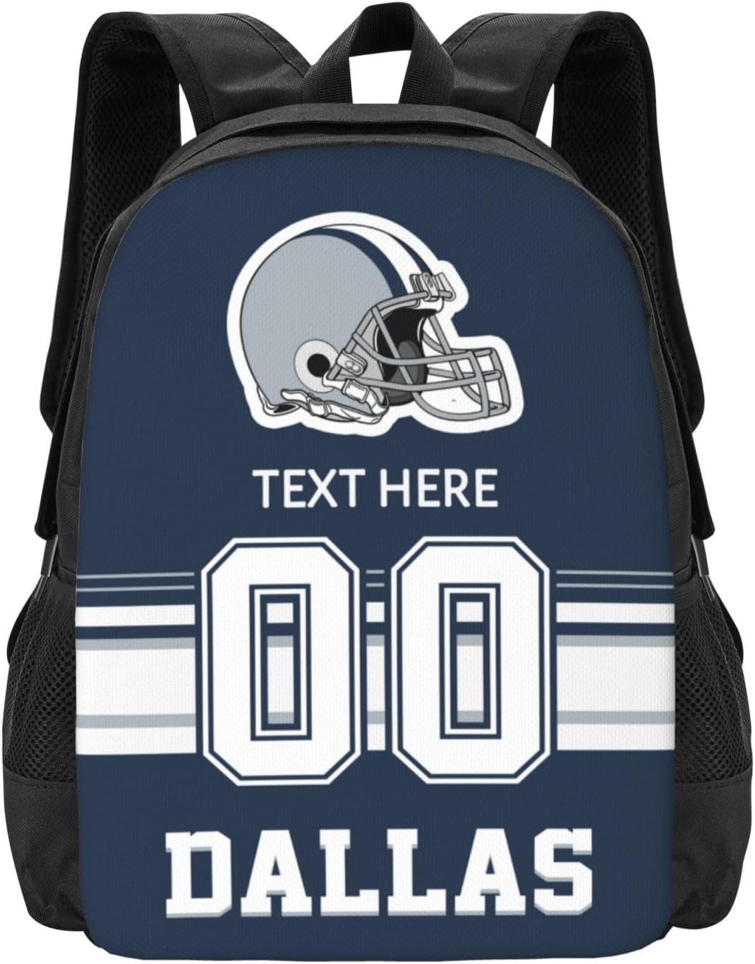 Amazon.com: Midkepf Custom Dallas Backpack, Personalized Name and ...