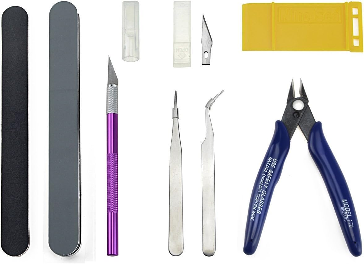 Amazon.com: BXQINLENX Professional 8 PCS Model Tools Kit Modeler Basic ...