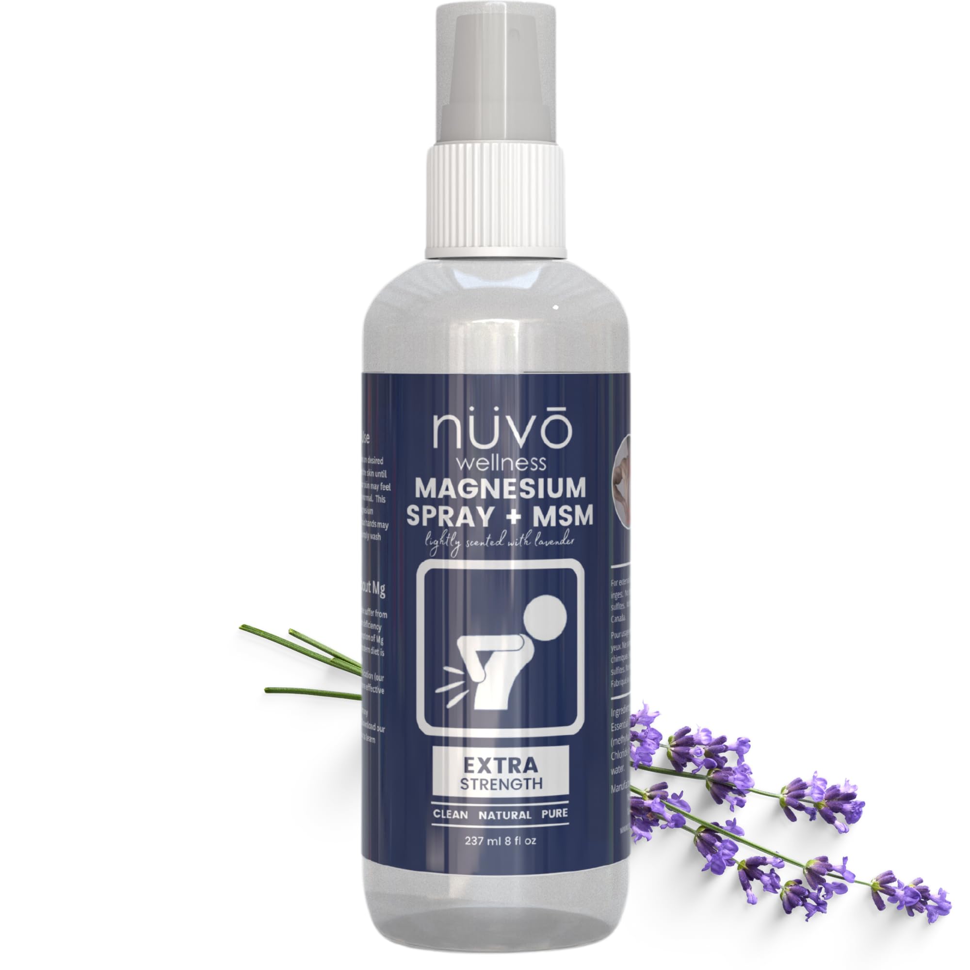 Amazon.com: Magnesium Oil Spray with MSM - Extra Strength at 32mg per ...