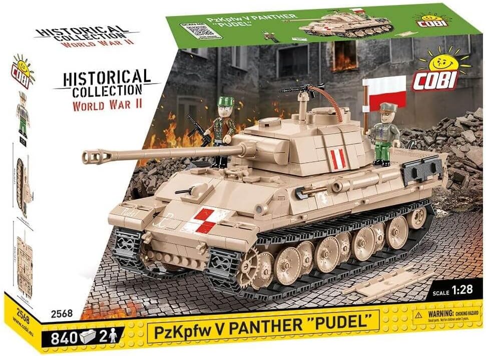 COBI 2568 Historical Collection WWII Panzer V AUSF.G Pudel Panther Tank ...