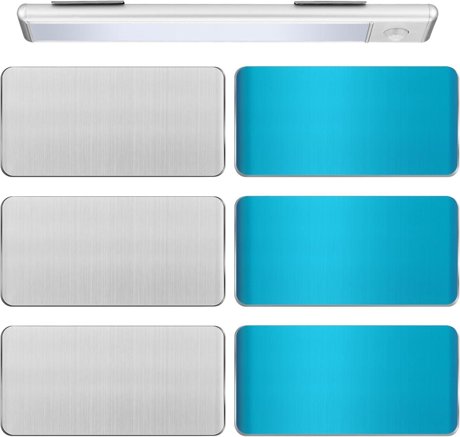 Konohan 6 Pcs Under Cabinet Lights Magnetic Sticky Replacement Magnetic ...