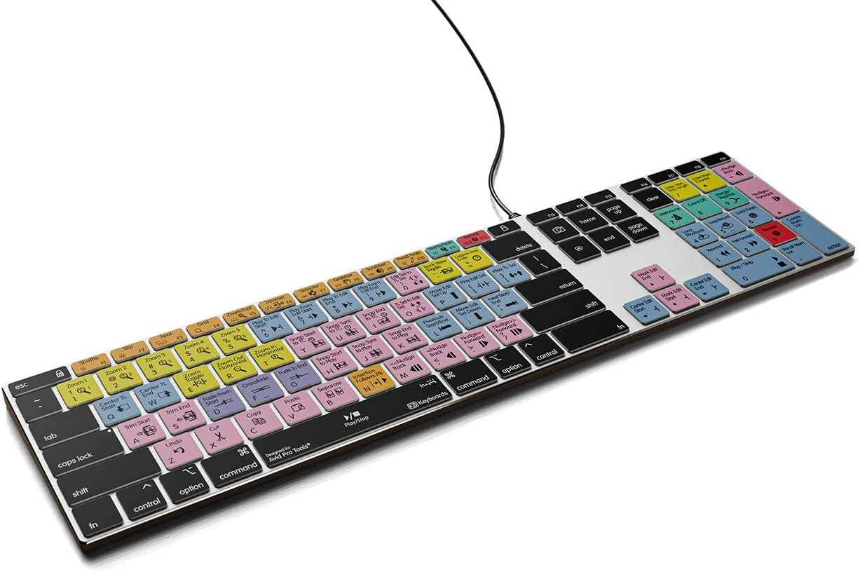 Amazon.com: Pro Tools - Backlit Pro Aluminum Keyboard - macOS - US ...