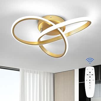 CANEOE Modern Led Ceiling Light,Dimmable Close to Ceiling Light with ...