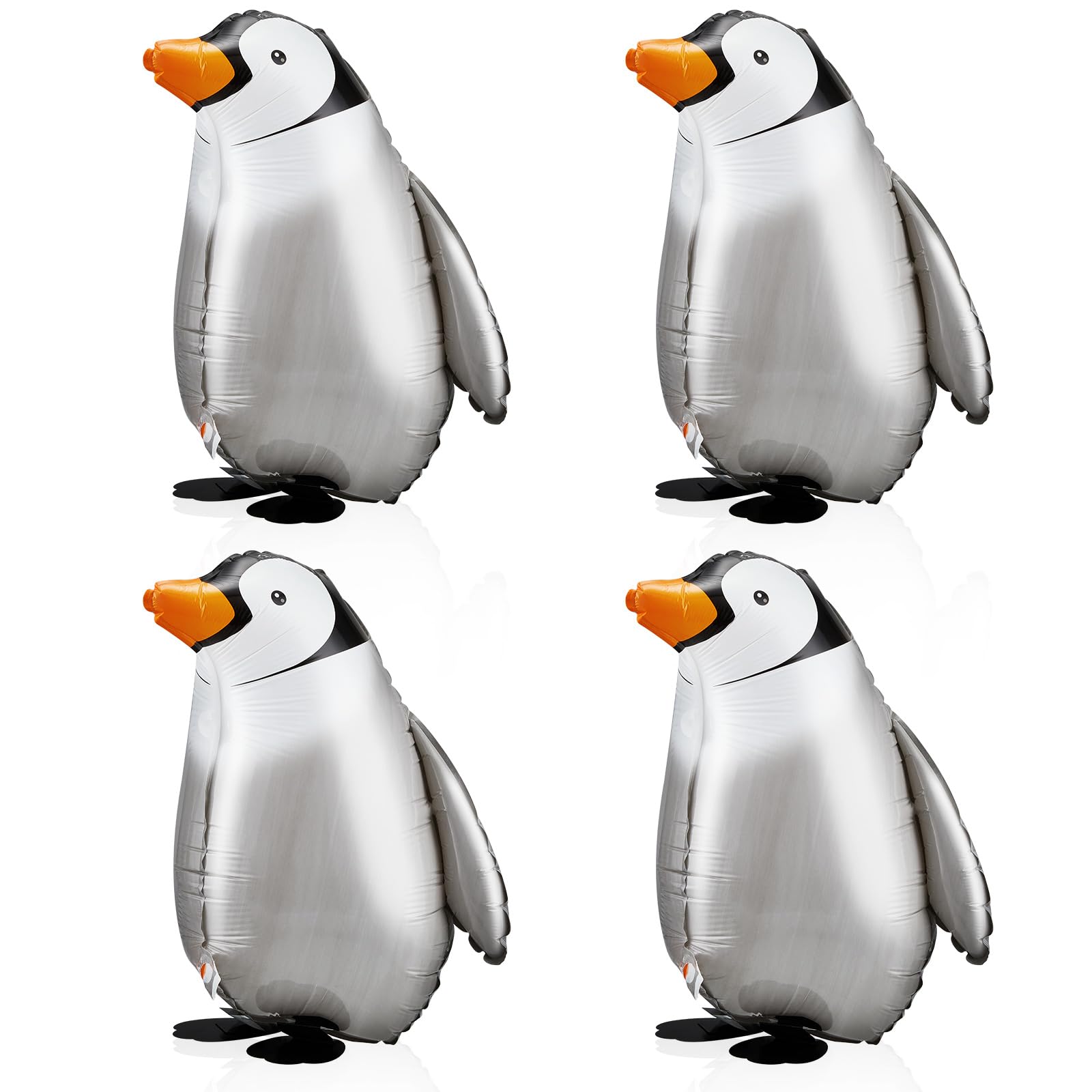 Amazon.com: 6 Pieces Walking Penguin Balloons Penguin Foil Balloons Pet ...